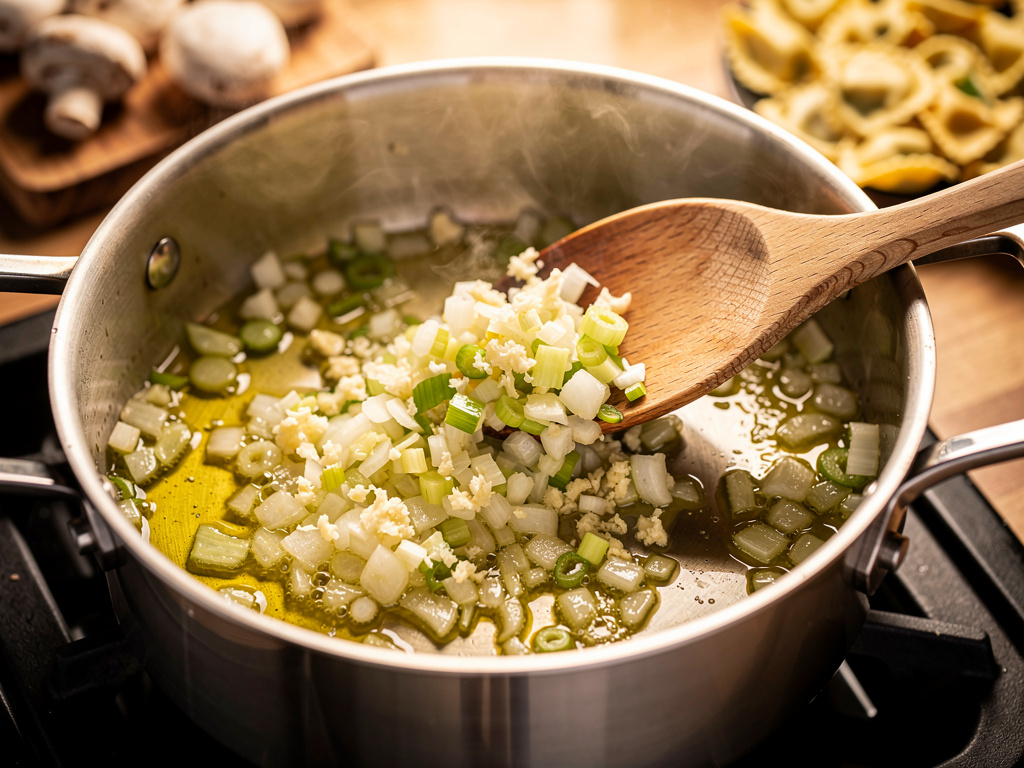 Mushroom Tortellini Soup - Italian Comfort | CookSoups